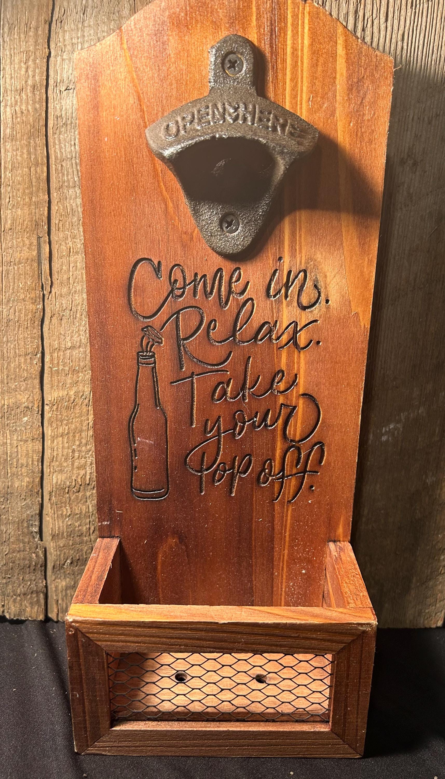 Wall Mounted Beer Opener, Gift for Beer Lovers,wall Mount Bottle Opener ...