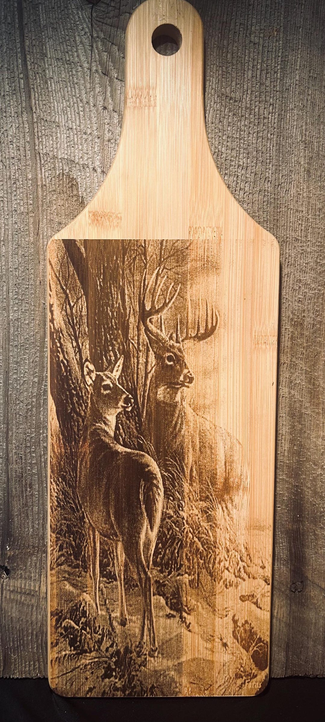 Whitetail Deer Photo Engraved Cutting Board/charcuterie Board - Etsy