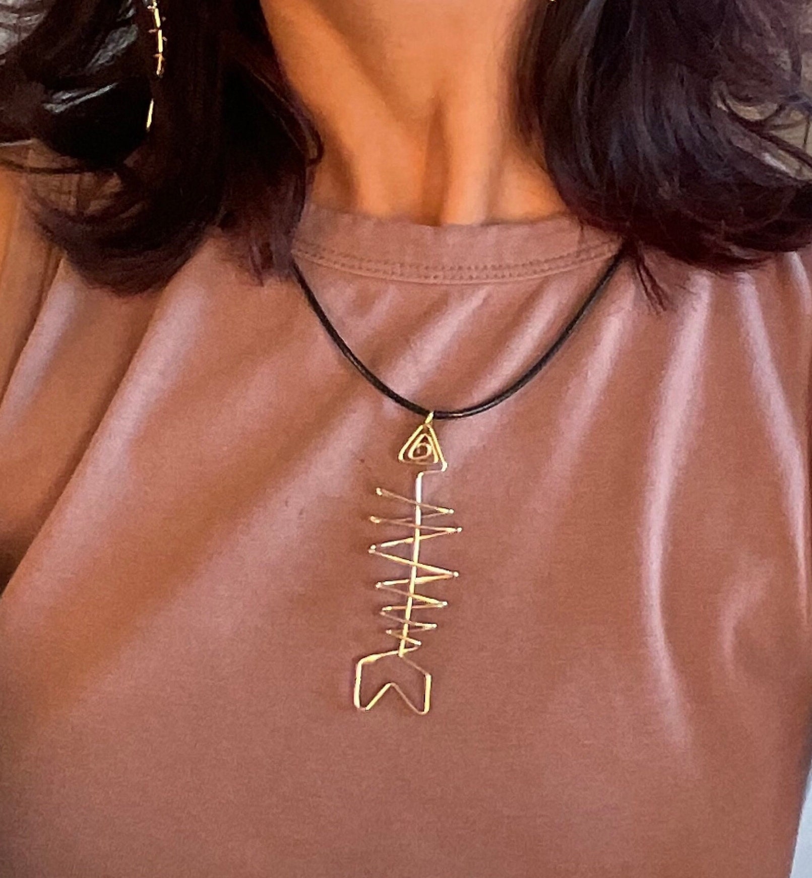 Handmade Fish Necklace - Etsy