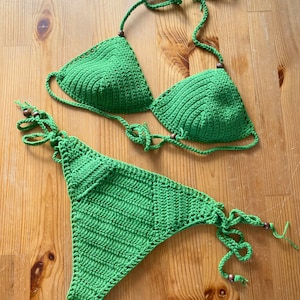Crochet Brazilian Bikini Set 100% Cotton - Etsy