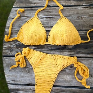 Crochet Brazilian Bikini Set 100% Cotton - Etsy
