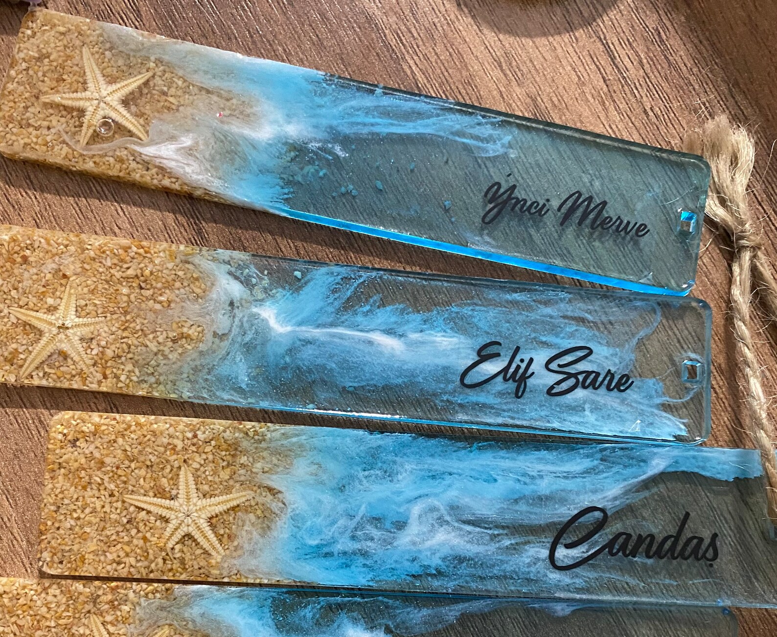 Bookmark Epoxy Ocean Teachers Day Gift personalized Beach Bookmarks ...