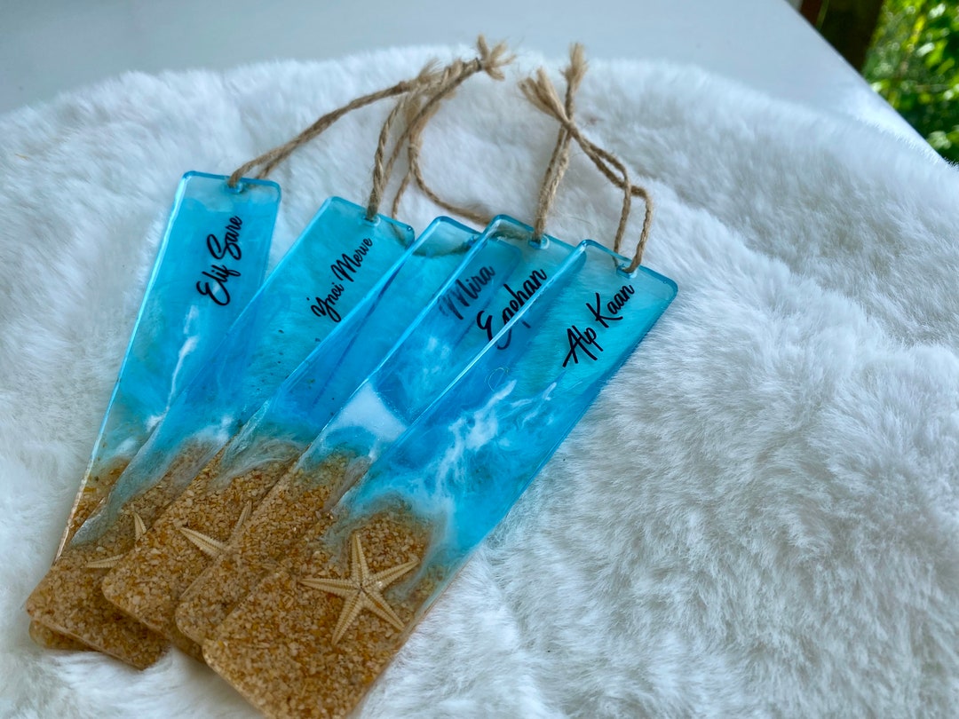 Bookmark Epoxy Ocean Teachers Day Gift personalized Beach Bookmarks ...