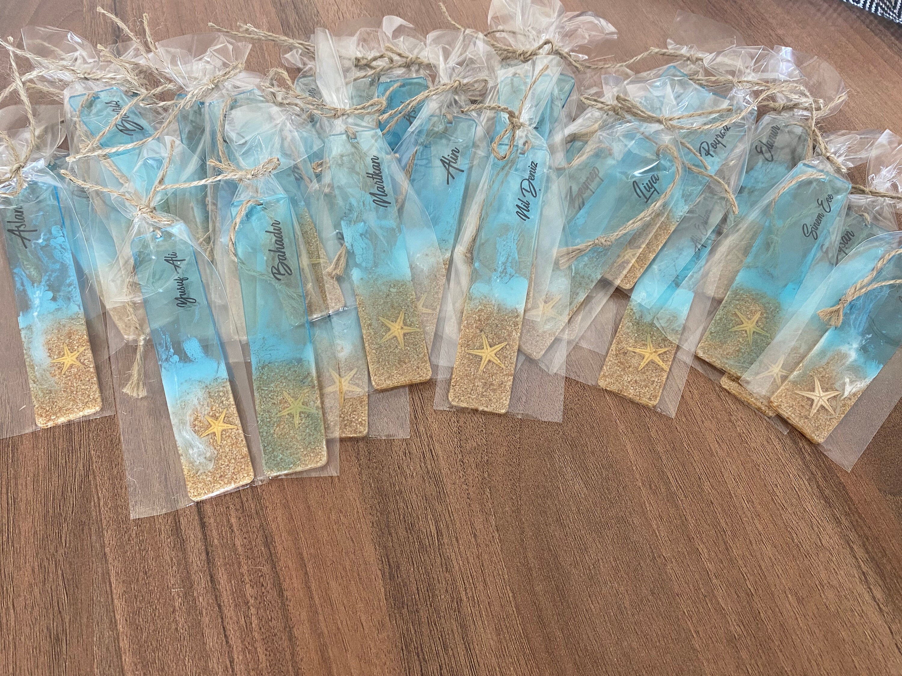 Bookmark Epoxy Ocean Teachers Day Gift personalized Beach Bookmarks ...