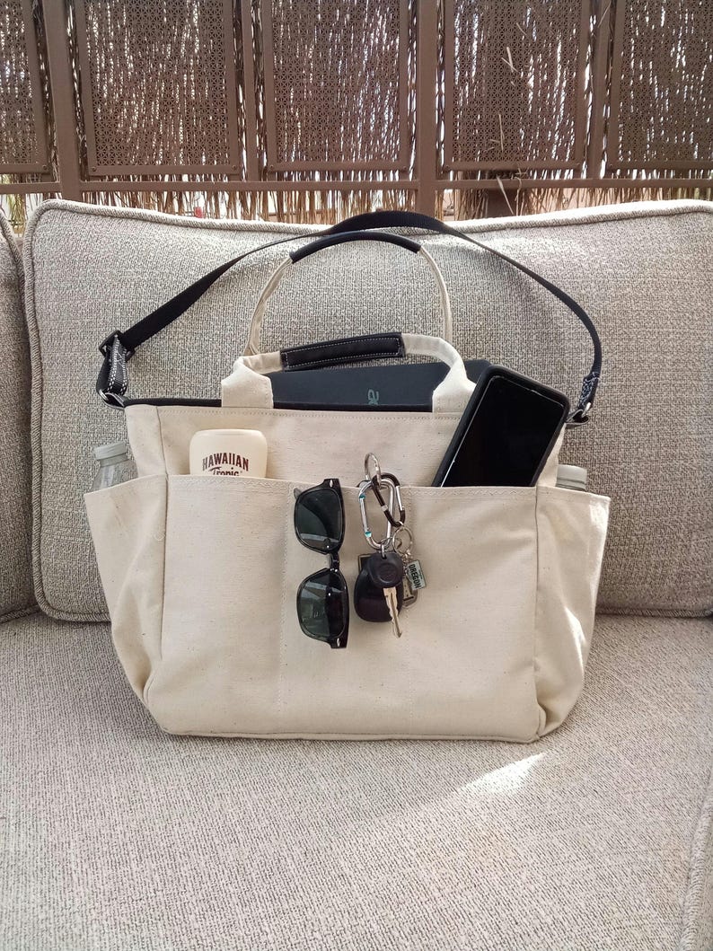 Large Capacity 10-pocket Tote Bag: Travel, Work, School - Etsy
