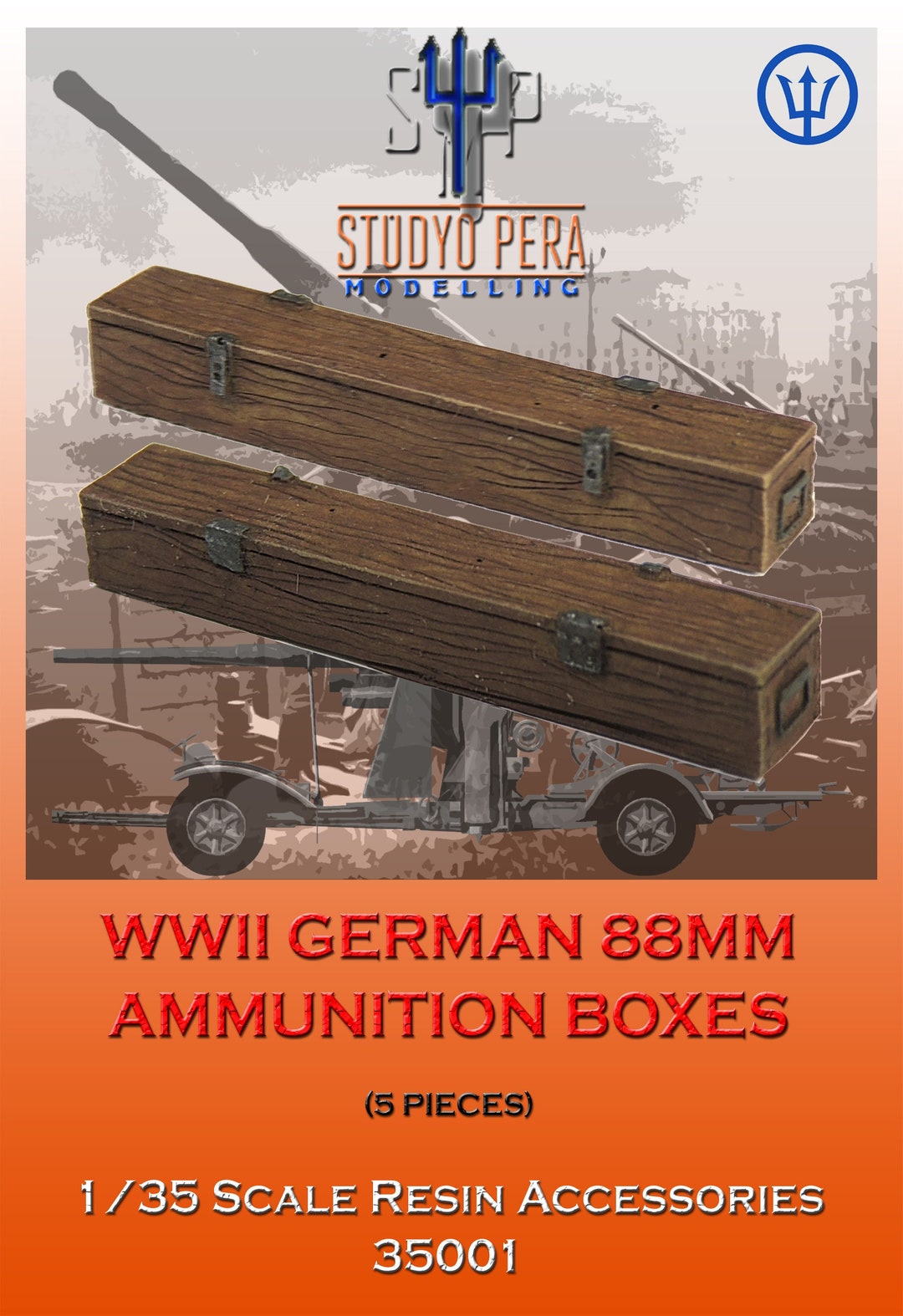 WWII German 88mm Ammunition Boxes - 1/35 Scale - Resin - Etsy