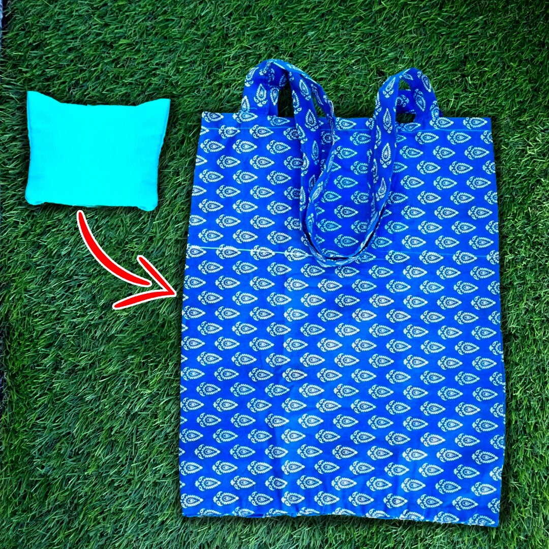 Folding Grocery Bag Sewing Pattern Shopping Bag Foldable - Etsy