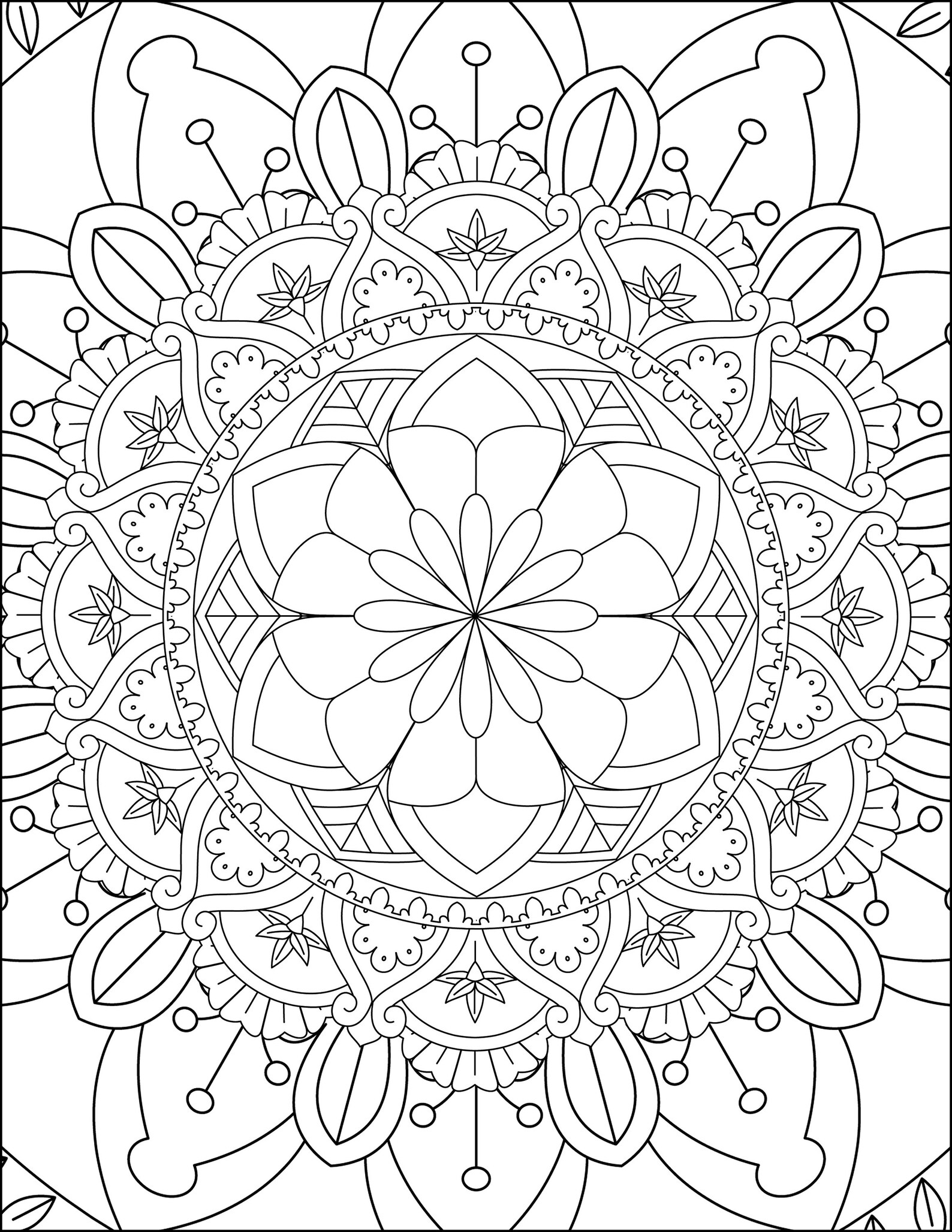 Over 130 Mandalas: Printable Mandala Coloring Pages, Adult/kids ...