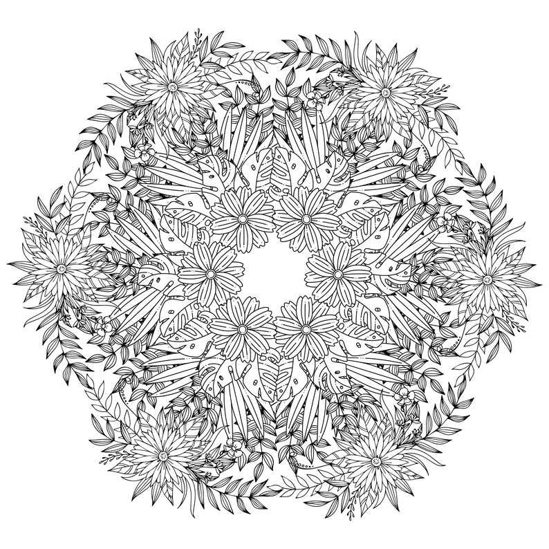 Over 130 Mandalas: Printable Mandala Coloring Pages, Adult/kids ...