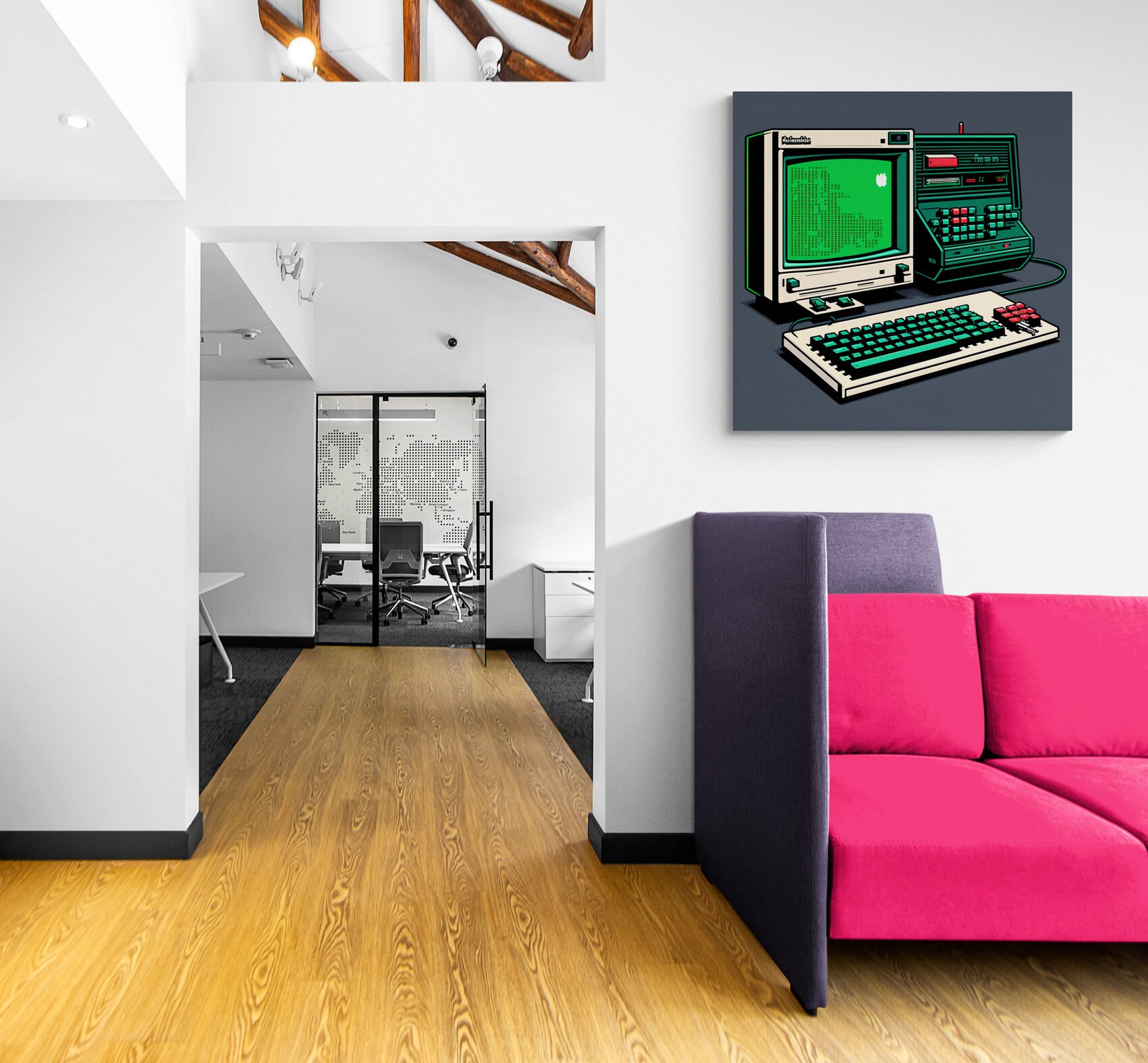 A Computer From the 80s in Pixel Art Canvas 2nd Edition. Pixel Art. 80s ...