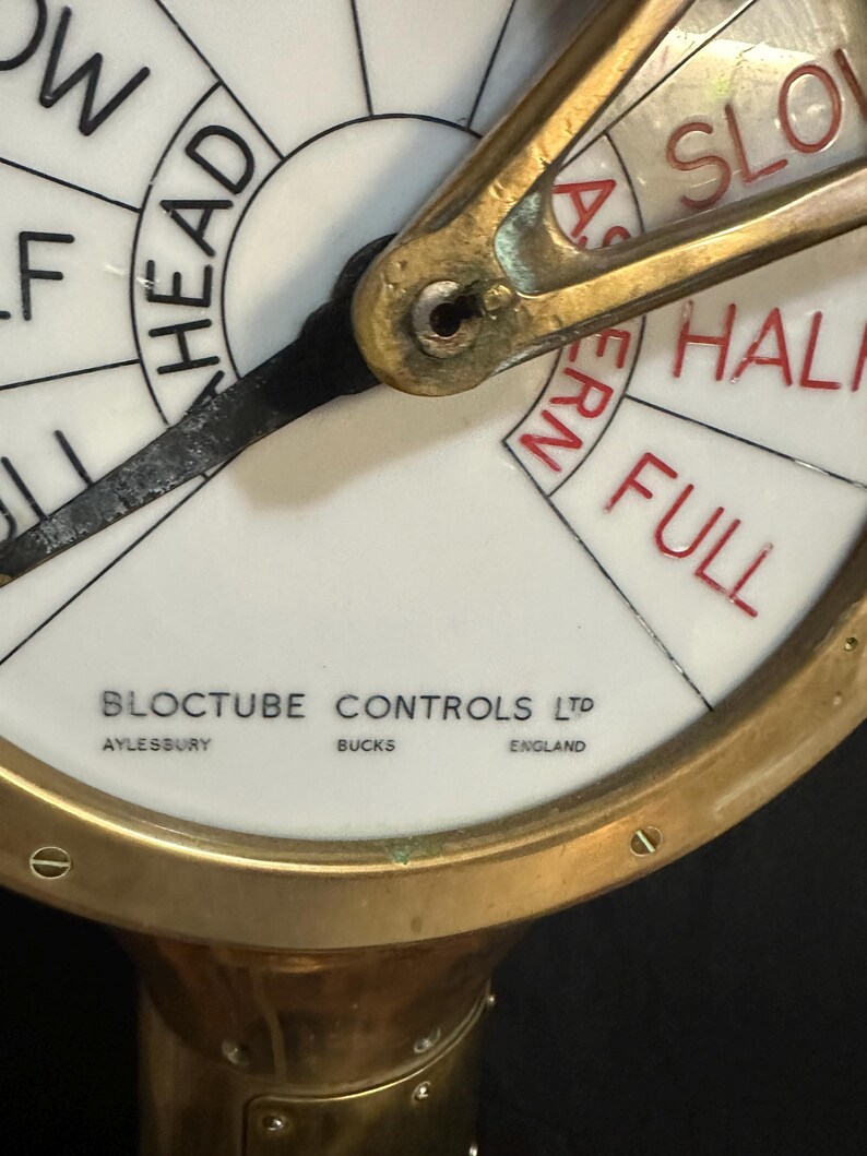 1896 Solid Brass Ships Telegraph off a Car British Ferry for Sale From ...