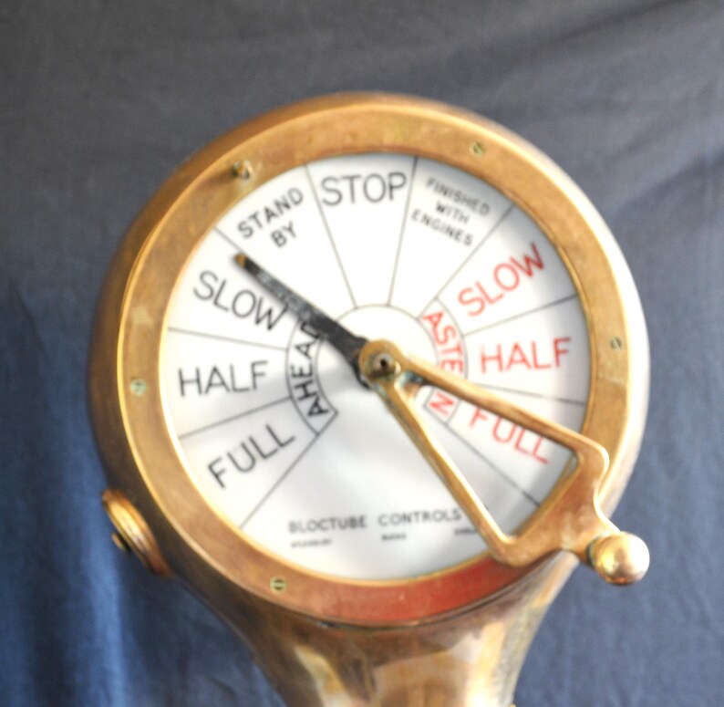 1896 Solid Brass Ships Telegraph off a Car British Ferry for Sale From ...