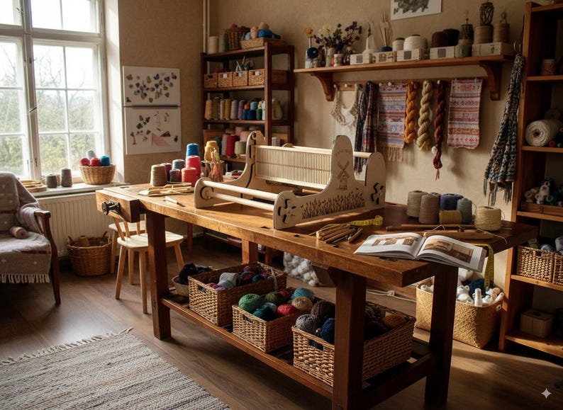 Rigid Heddle Table Loom: Personalized Weaving Kit for Beginners - Etsy