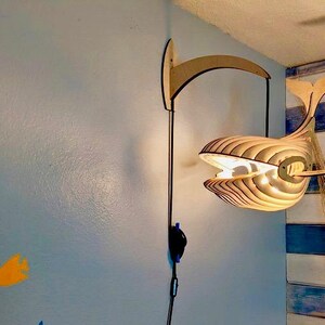 WHALE - Ceiling Chandelier. Painted Wooden Pendant Light. Hanging Lamp ...
