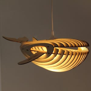 Wooden Whale Ceiling Light, Marine Lighting, Nautical Ceiling Fixture ...