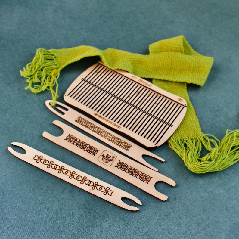 Square Loom Weaving Kit, Wooden Frame Loom Beginner, Personalized ...