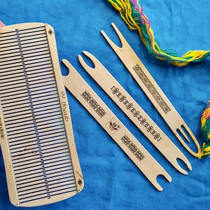 Viking Craft Art of Hand Weaving. Heddle and Shuttle Weaving Supplies ...