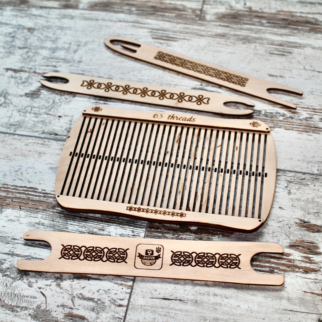 Personalized Gift Set - Weaving Loom With Shuttles. Rigid Heddle ...
