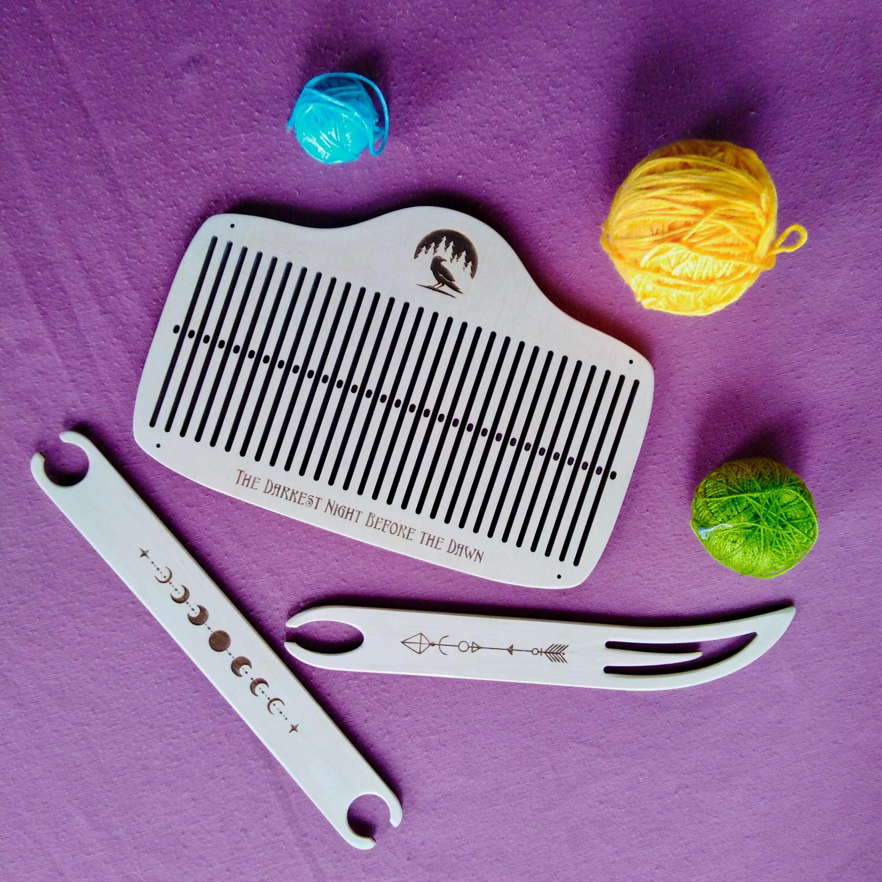 Custom Weaving Loom Kit: Personalized Heddle & Shuttles - Etsy