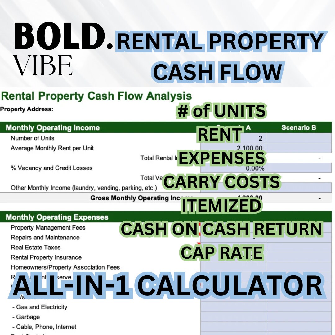 Real Estate Purchase ARV Comp Investor Calculator Spreadsheet Finance ...