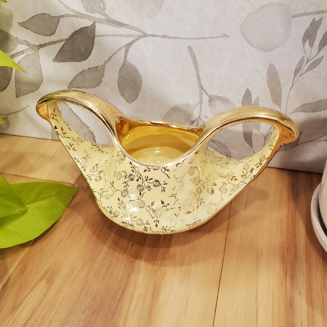 Vintage 1950's Aladdin-shaped 22k Gold Mid Century Modern Sugar Bowl - Etsy