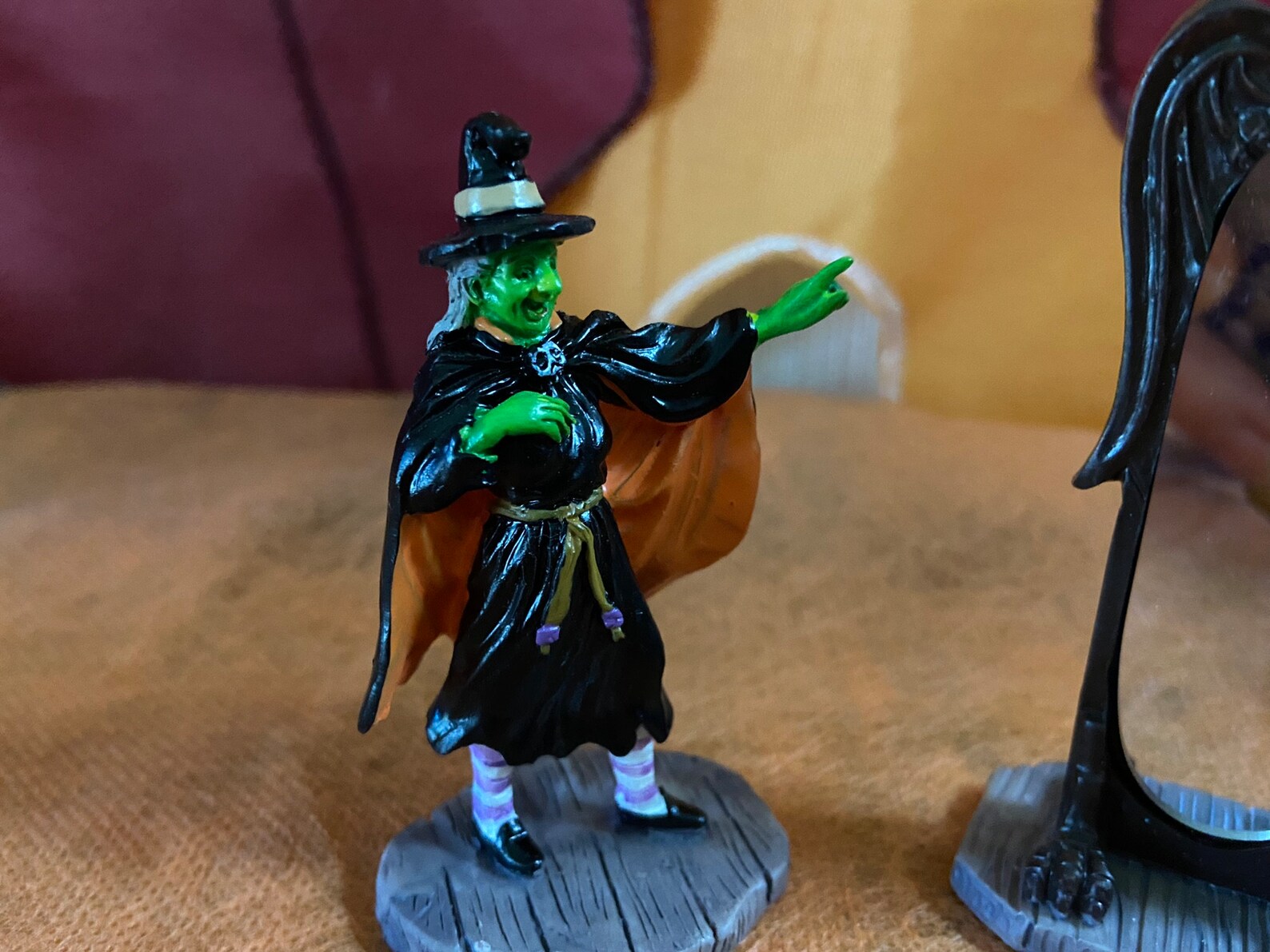 Lemax Spooky Town Dragon and Witch in Mirror Village Figures - Etsy