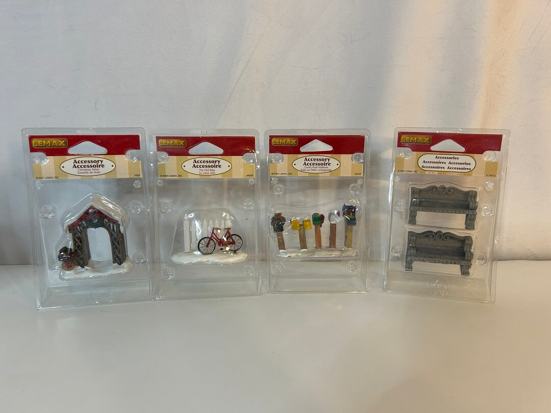 Vintage Lemax Christmas Village Accessories Sold Separately in 4 Styles ...