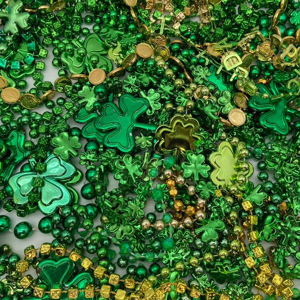 St Patricks Day Bead Necklace - Etsy