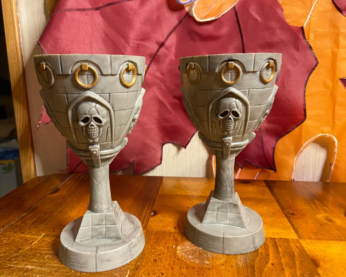 Gothic Halloween Themed Goblets and Shot Glasses 3 Different Sets - Etsy