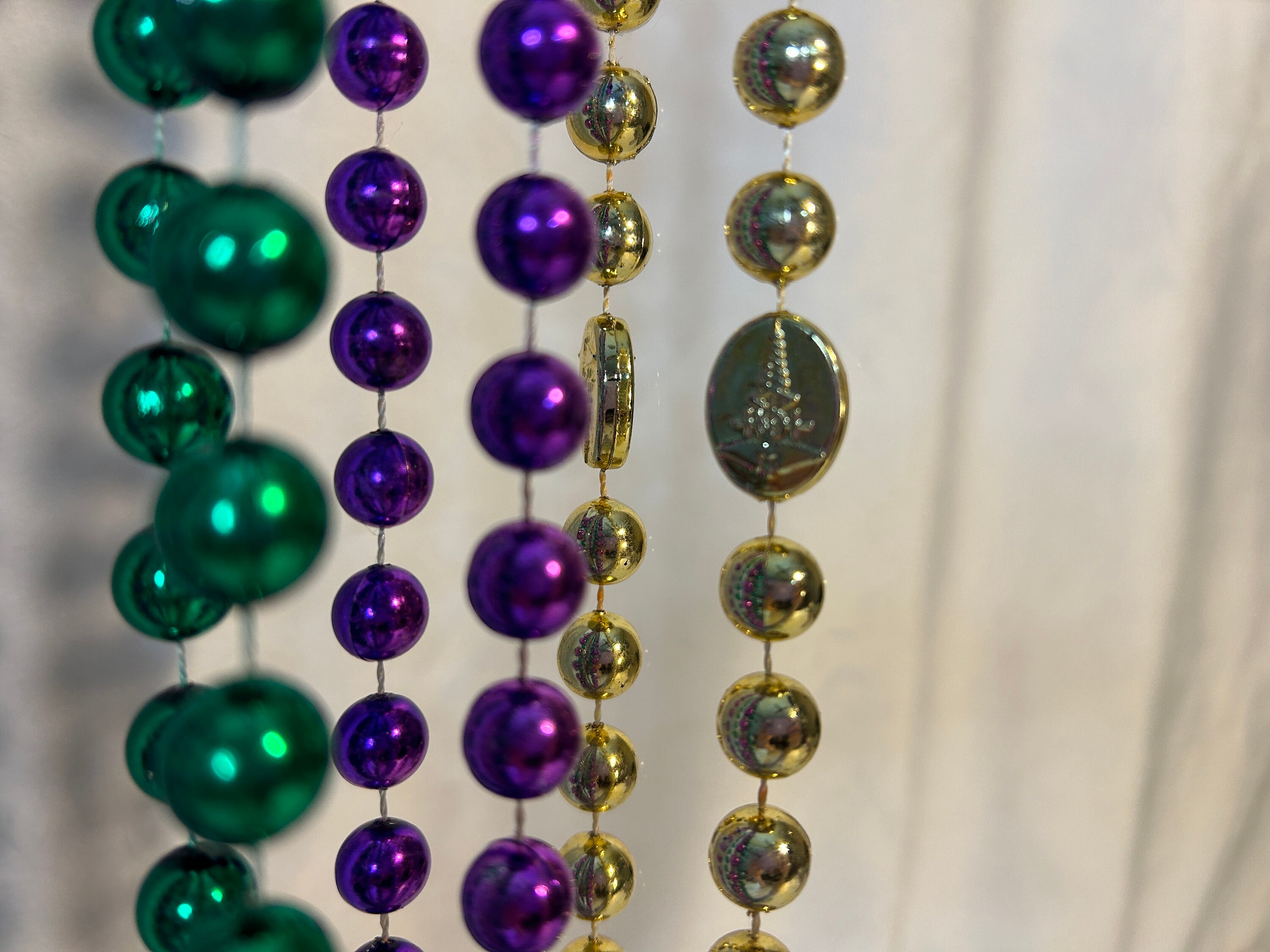 Large Sized Vintage Mardi Gras Party Beads Extra Long and Extra Large ...