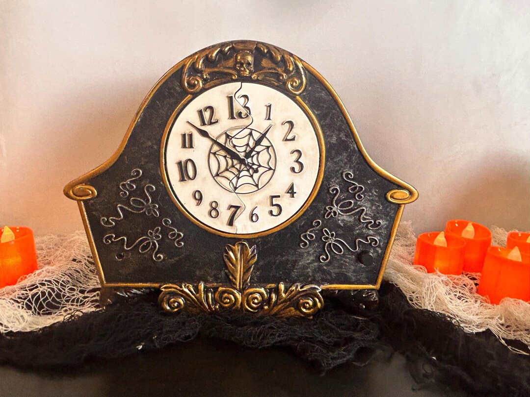 Vintage Animated Halloween Clock With Creepy Ghoul Popping Out - Etsy