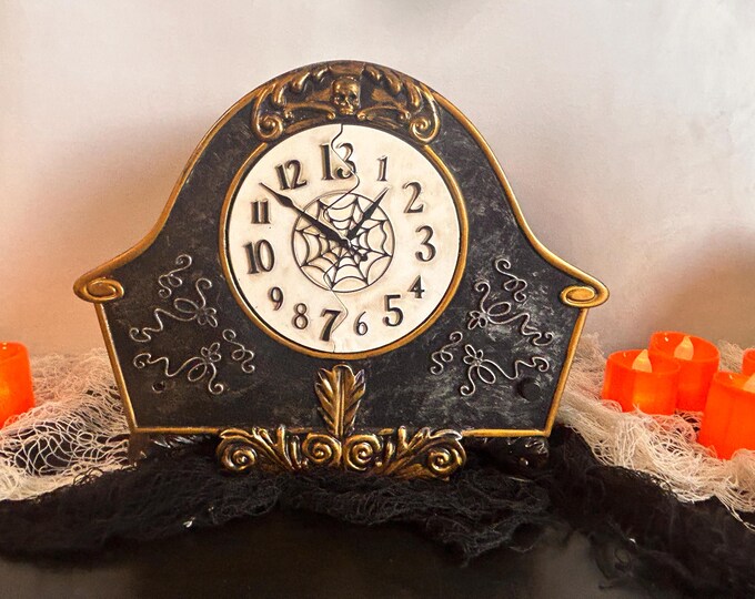 Vintage Animated Halloween Clock With Creepy Ghoul Popping Out - Etsy