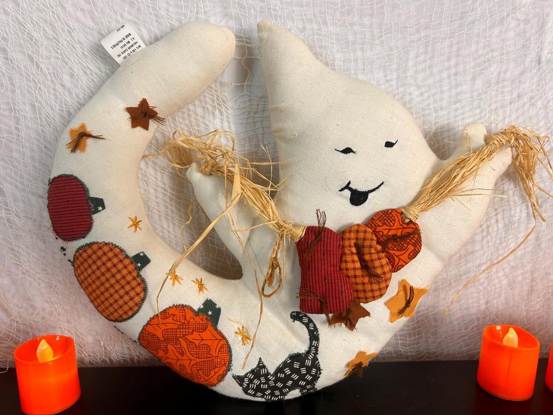 Vintage Stuffed Ghost Hanging Figure Halloween Plush Ghost - Etsy