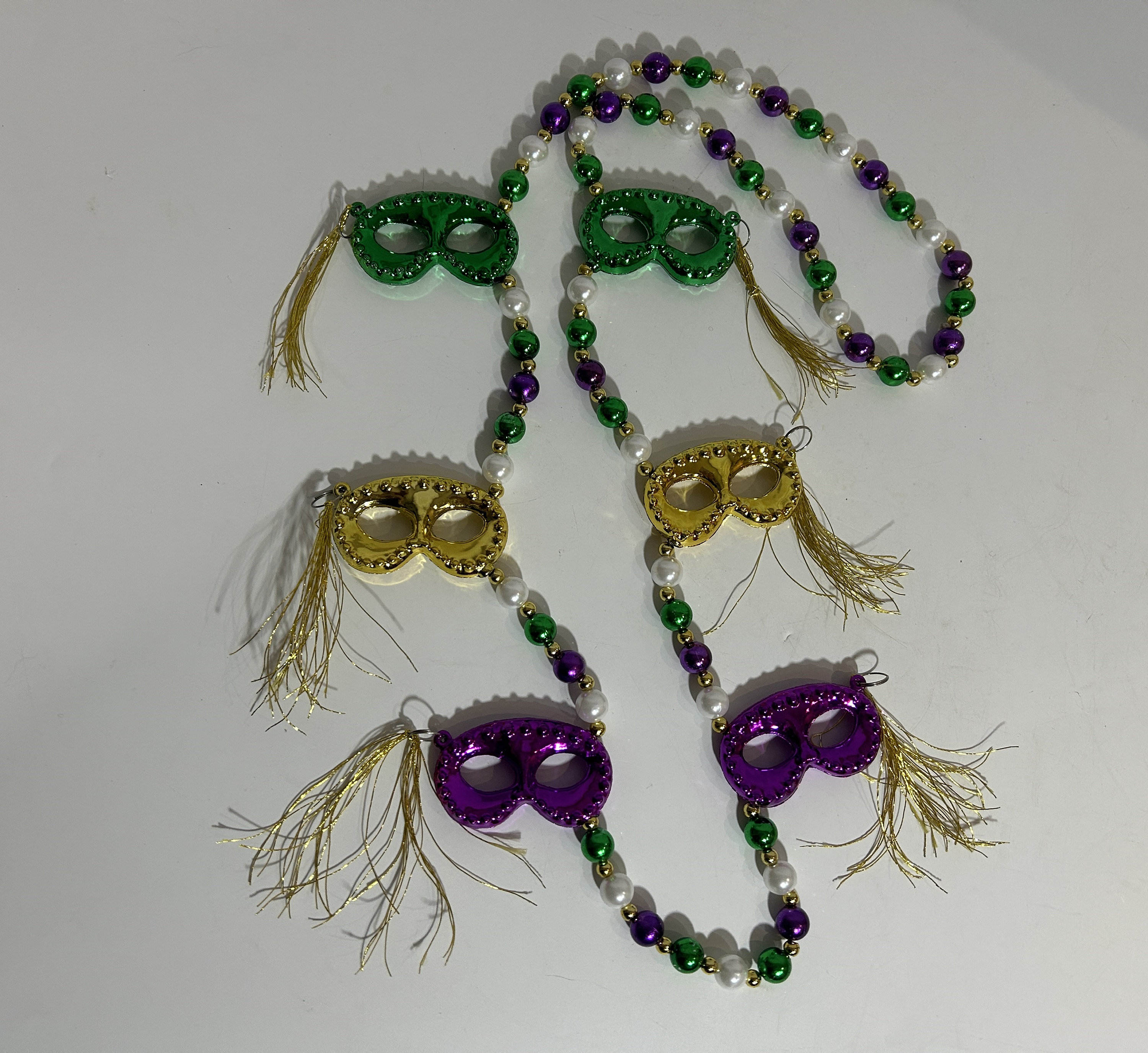 Large Fancy Mardi Gras Party Beads With Pendants and Extra Large Beads ...