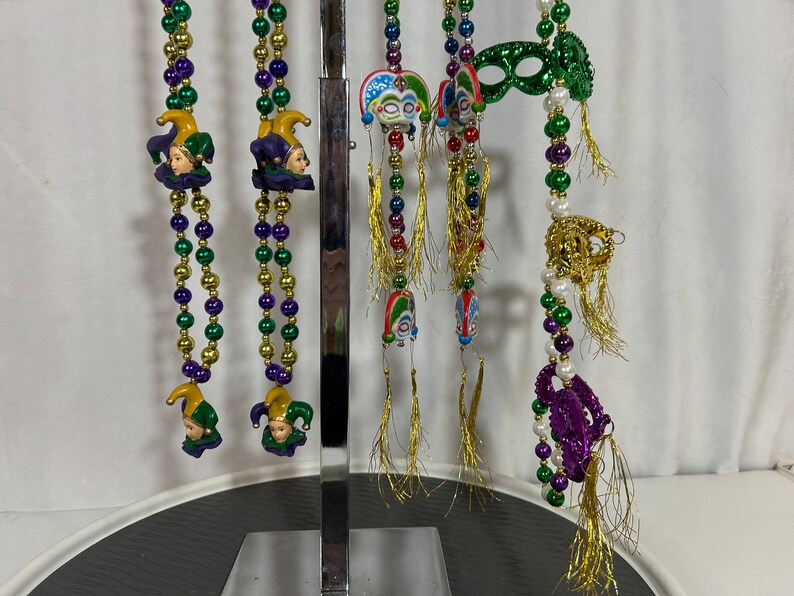 Large Fancy Mardi Gras Party Beads With Pendants and Extra Large Beads ...