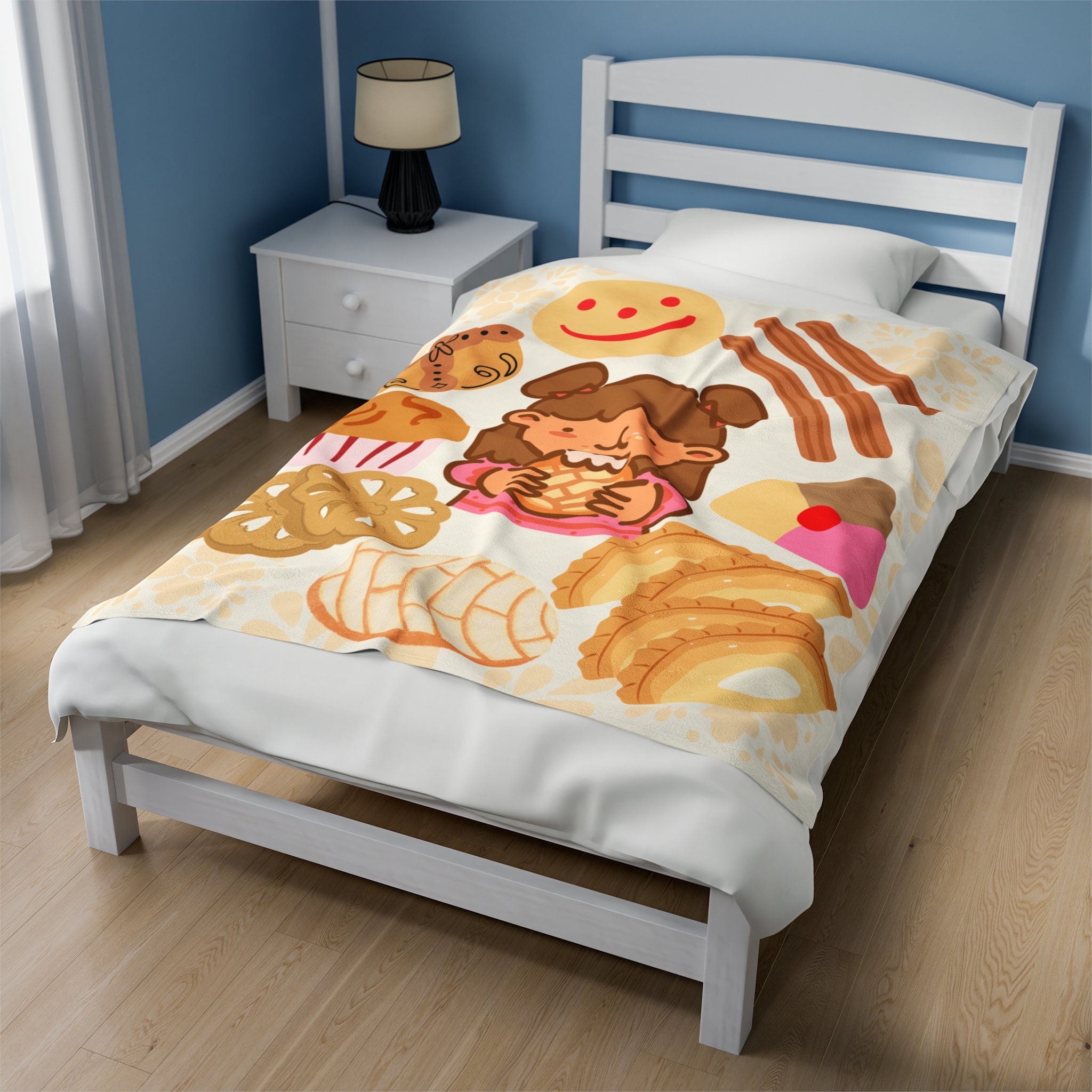 New!!! Pan Dulce Velveteen Plush Blanket Mexican Sweet Bread Blanket ...