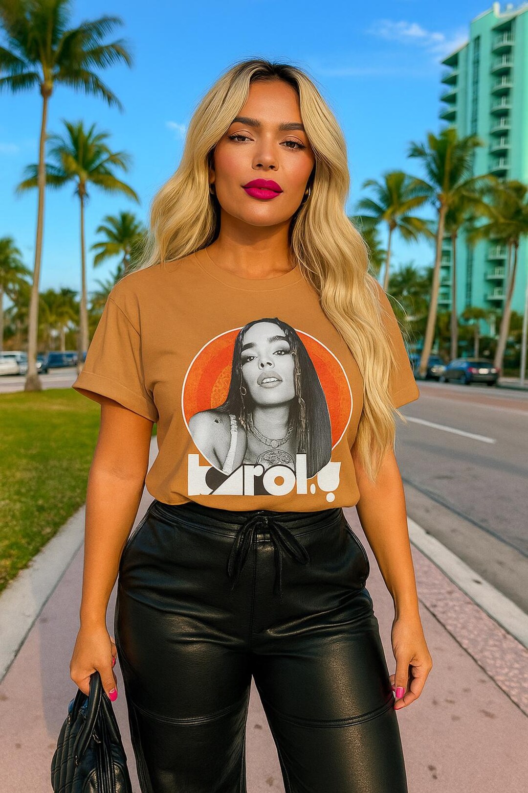 Karol G Graphic Oversized Shirt Mañana Será Bonito Shirt Manana Sera ...