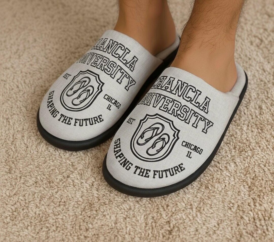 Chancla University Latino Mens Slippers Mens Chanclas Latino Apparel ...