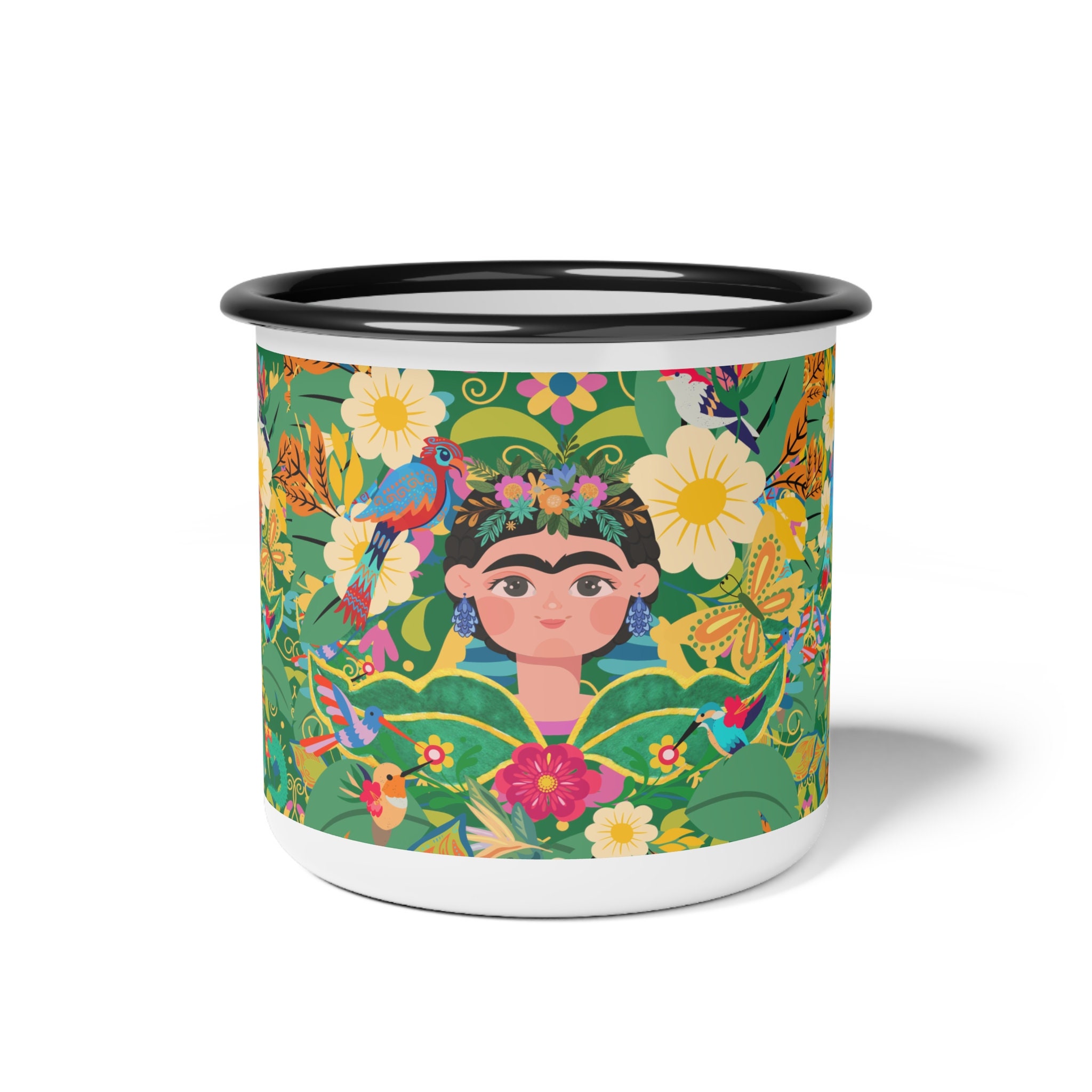 Frida Kahlo Camp Cup, Mexican Coffee Mug, Cute Coffee Mug, Mexican ...