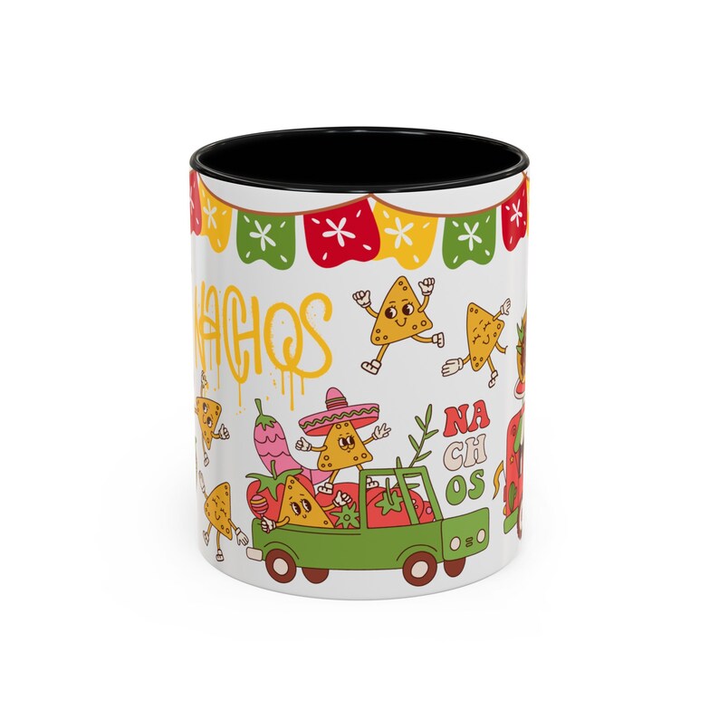 Nachos Coffee Mug 11oz Nacho Cafecito Nacho Lover Mexican Food Truck ...
