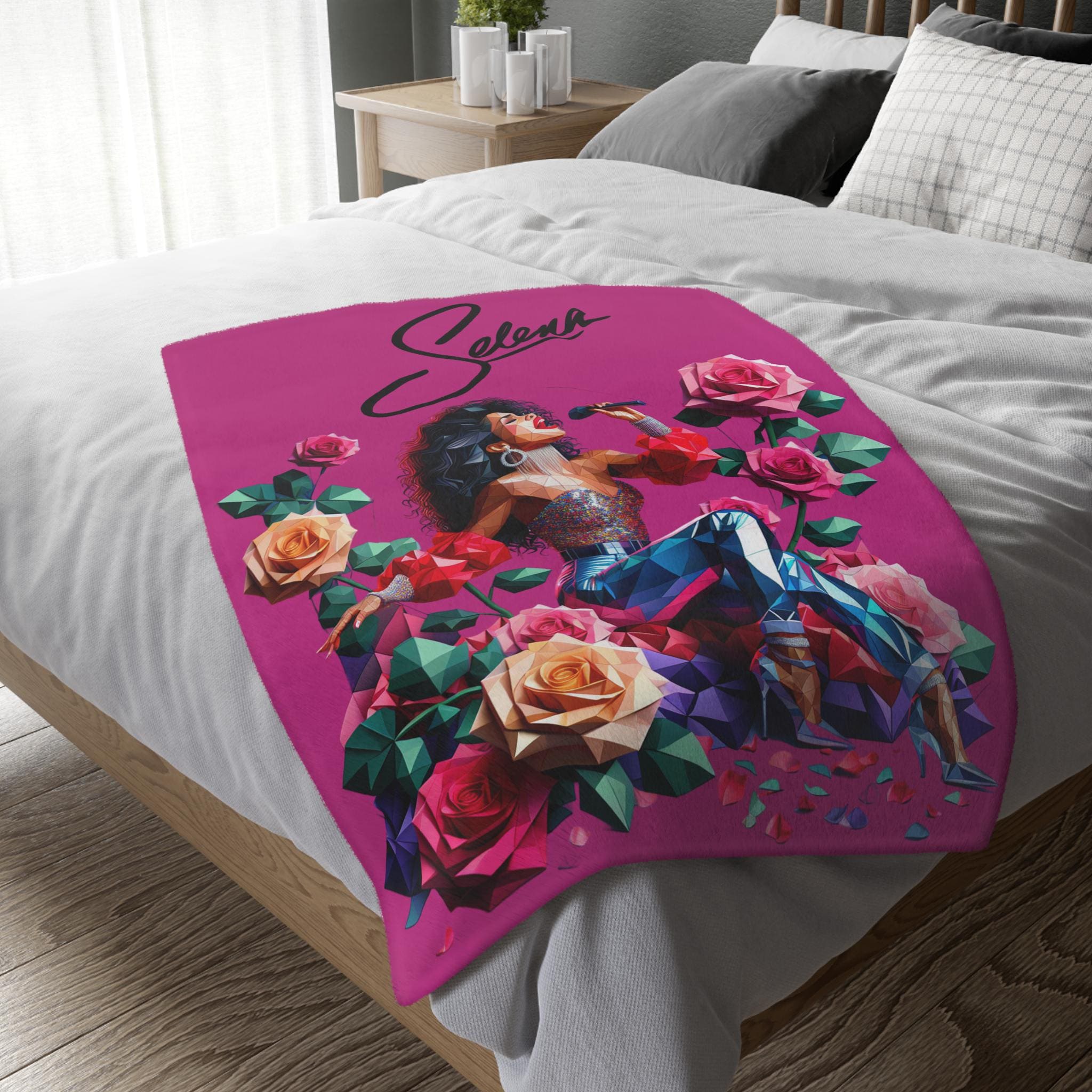 Selena Quintanilla Como La Flor Blanket Selena Quintanilla Fan Gift ...