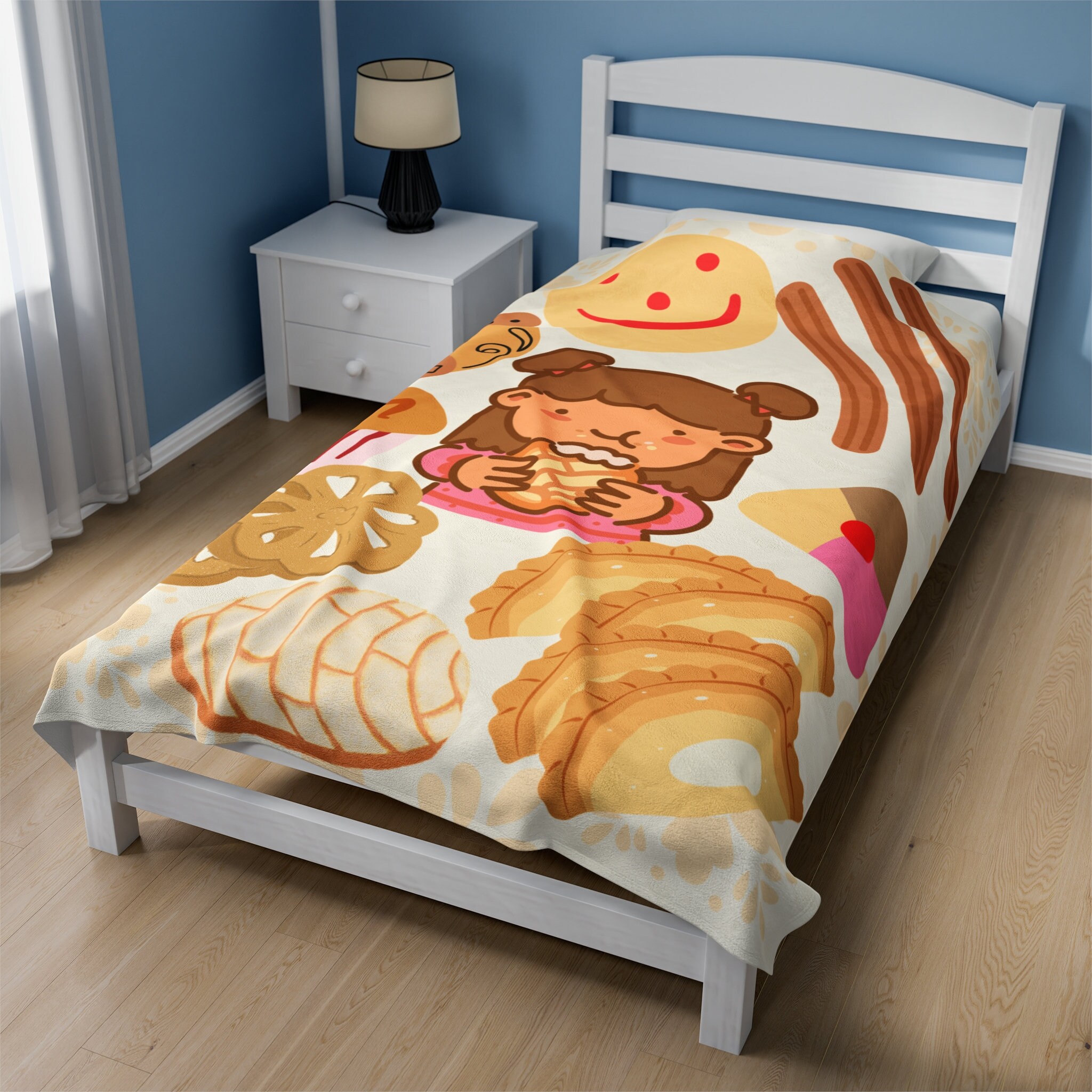 New!!! Pan Dulce Velveteen Plush Blanket Mexican Sweet Bread Blanket ...