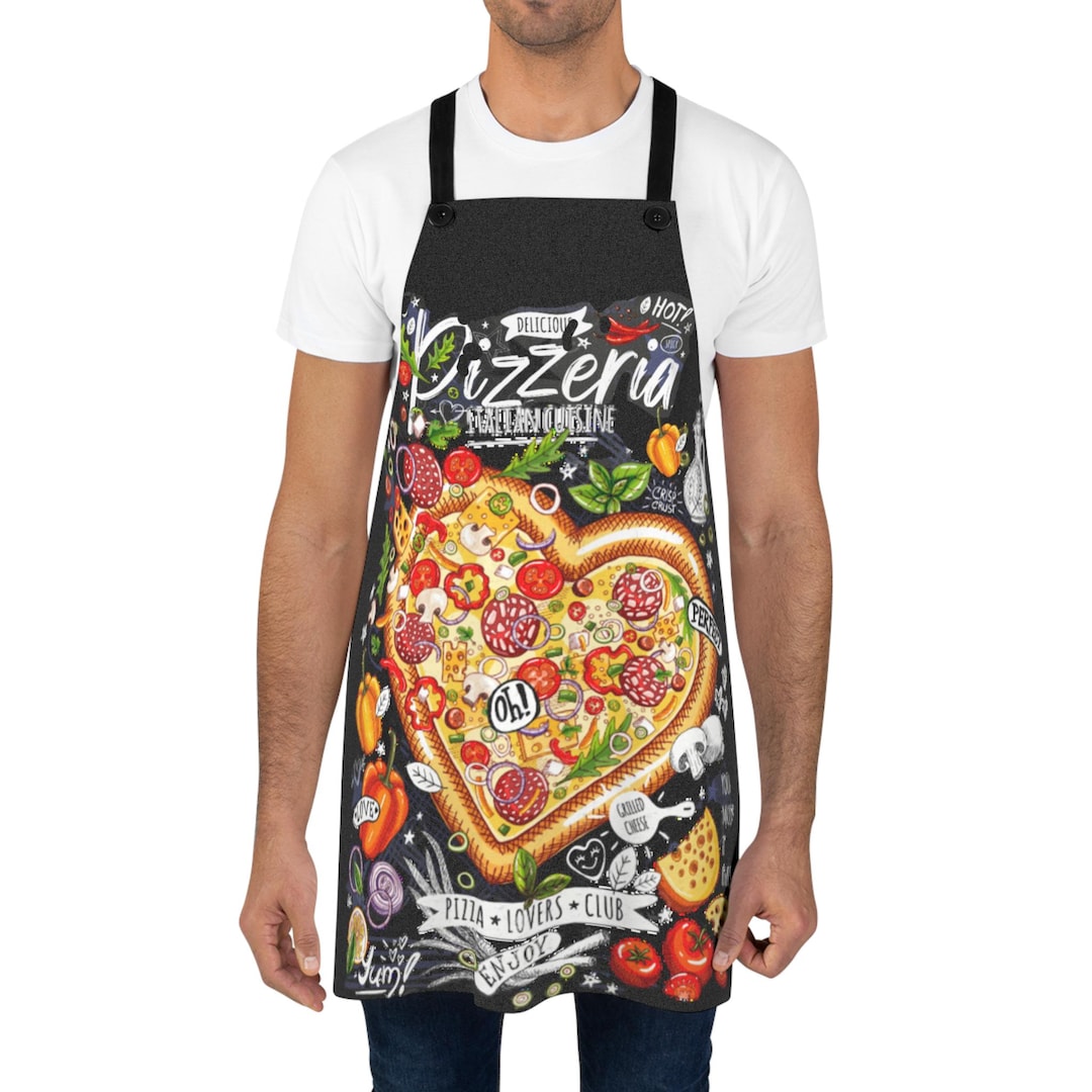 Pizzeria Apron Pizza Apron Kitchen Apron Pizza Lover Gift Pizza Maker ...