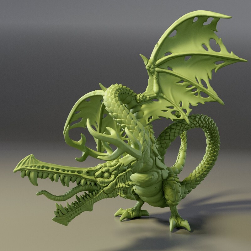 Miniature Forest Dragon - Etsy
