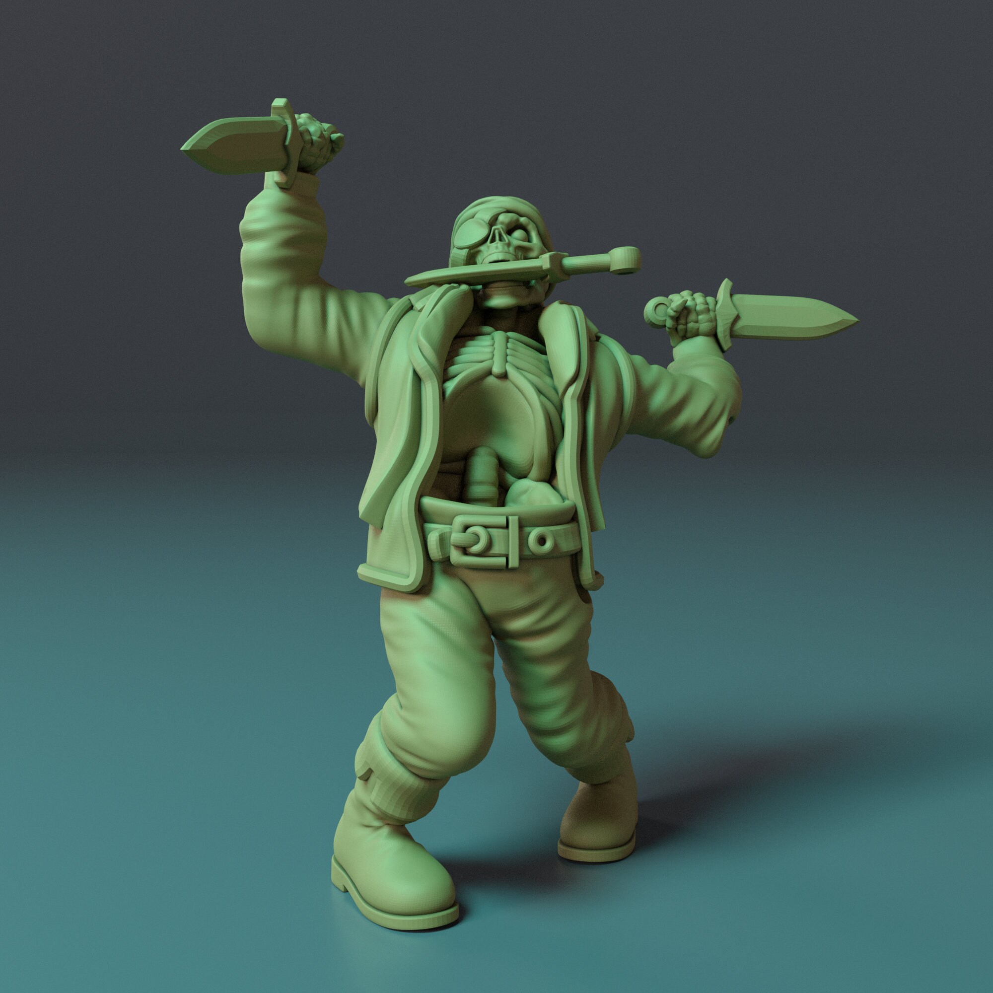 Pirate Skeleton Crew Miniatures Bundle 32mm Scale Tabletop RPG ...