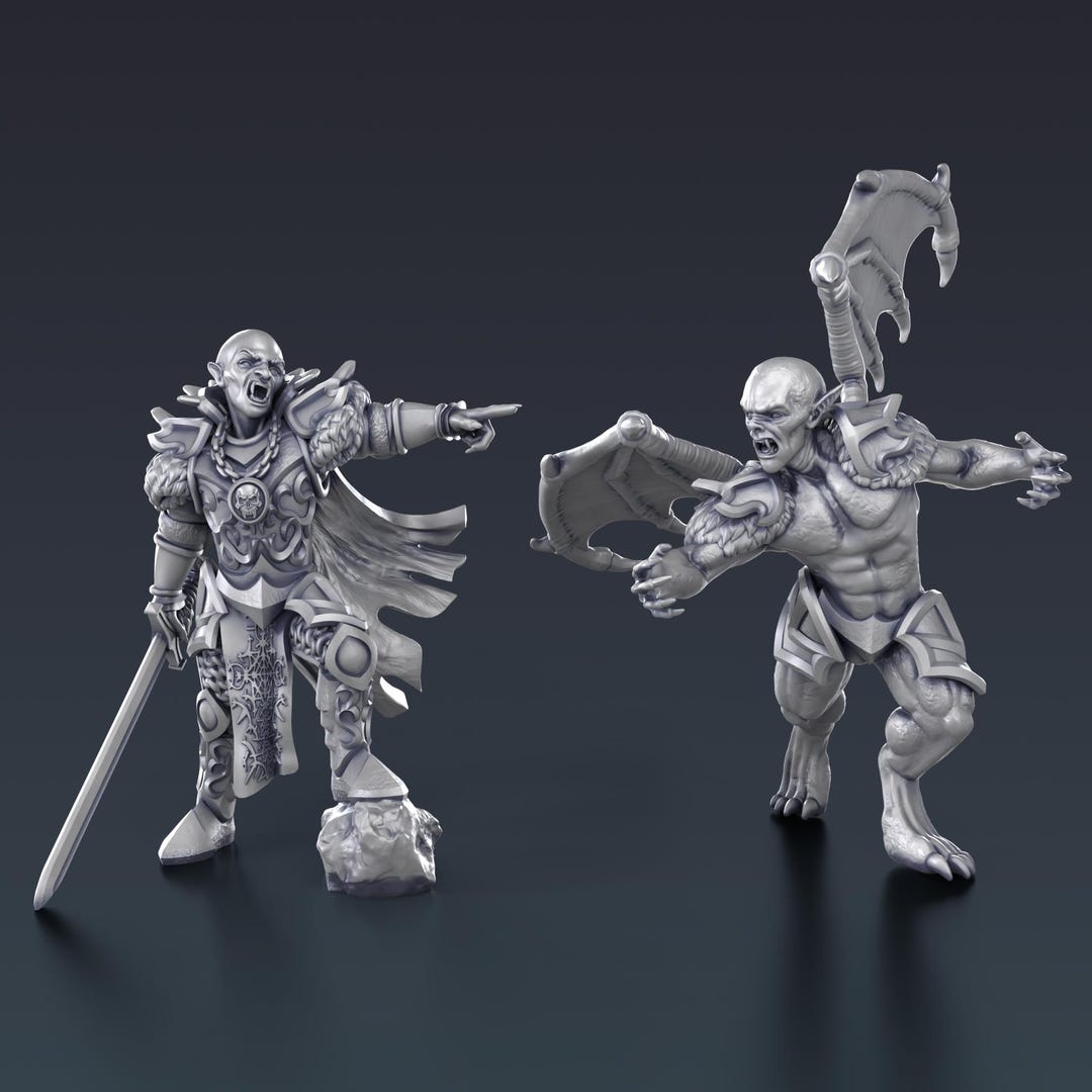 Vampire Count & Beast Bat Miniatures: 28mm 32mm Scale | TTRPG ...