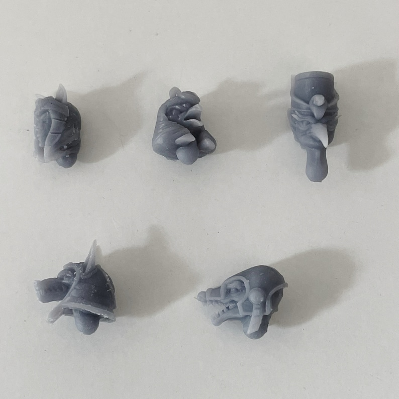 Ancient Egyptian God Heads and Skulls 10pcs Miniatures 28mm Scale ...