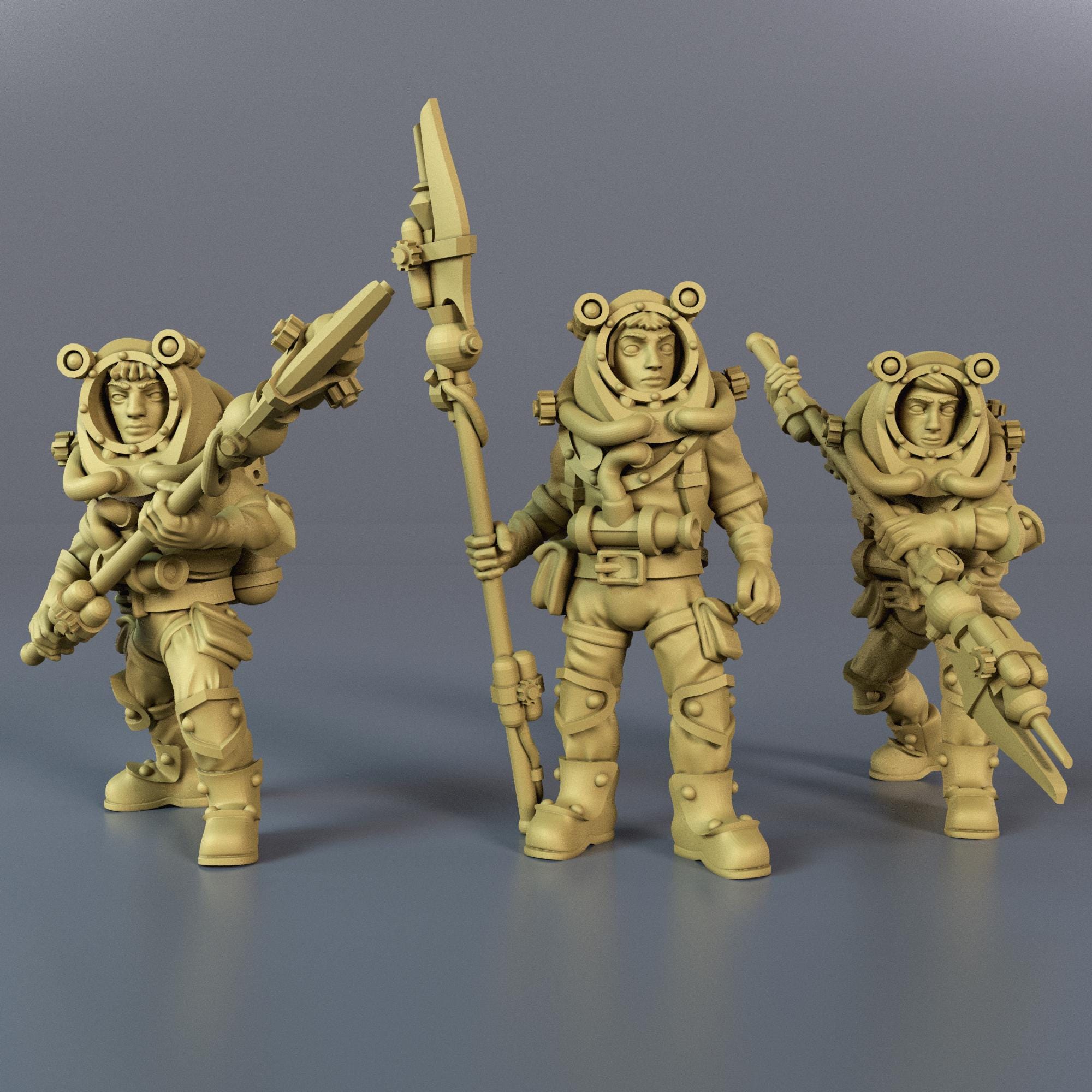 Nautilus Crew Miniatures: 28mm 32mm Scale | Tabletop RPG, Wargaming ...