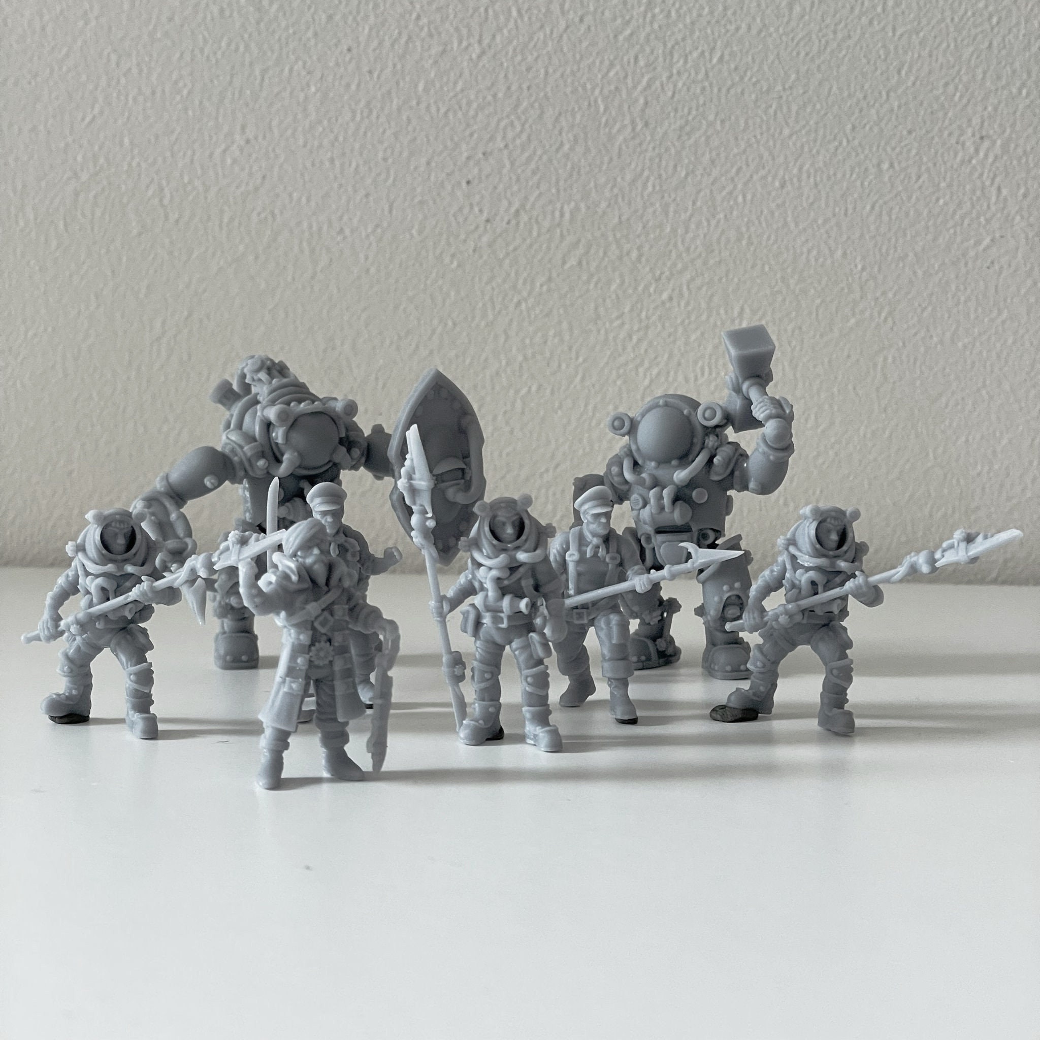 Nautilus Crew Miniatures Set: 28mm 32mm Scale | Tabletop RPG, Wargaming ...