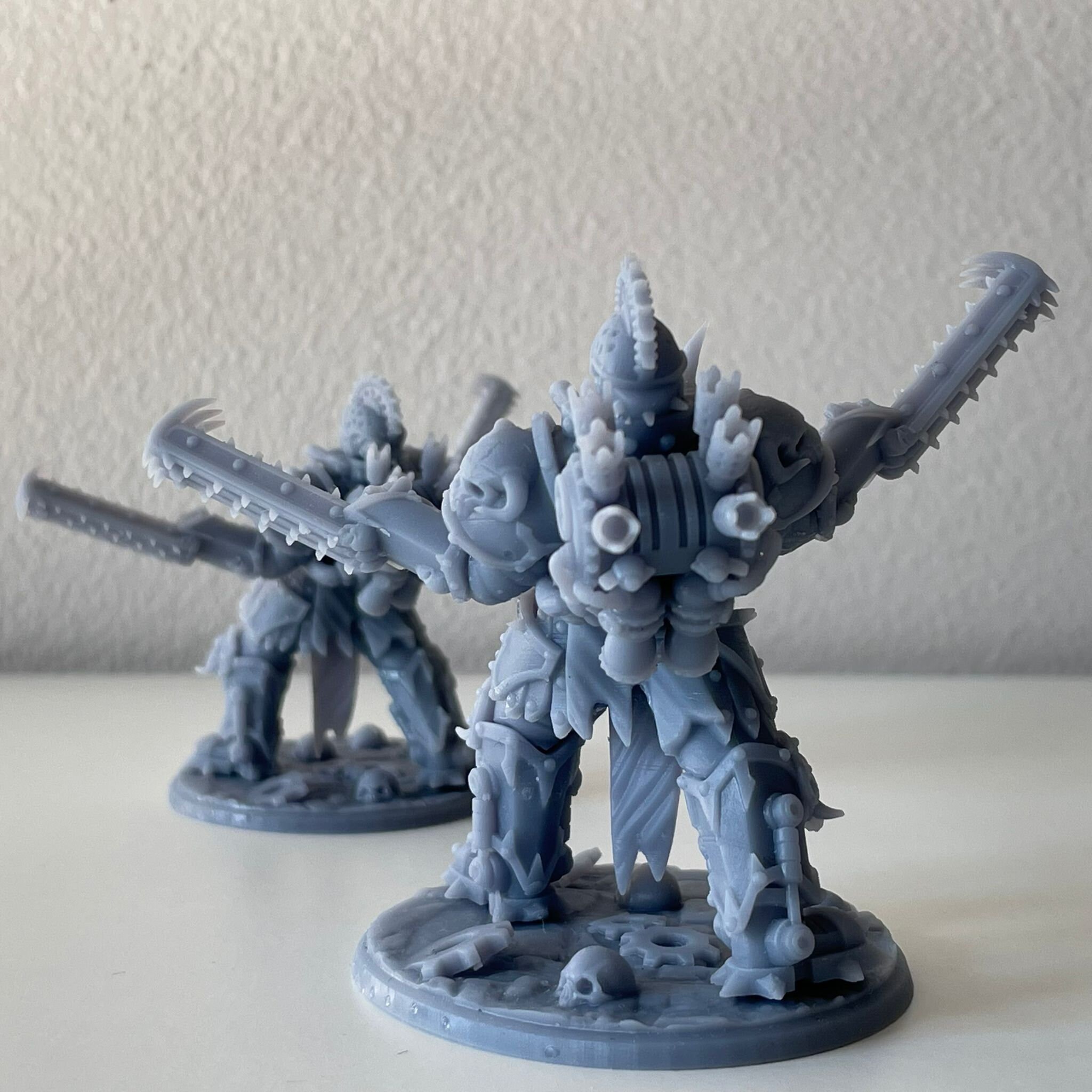 Chainsaw Terminator Daemon Prince Miniature: TTRPG, Wargaming, 3D Resin ...